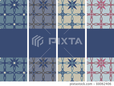 Geometric pattern design color variation _ chic - Stock Illustration ...