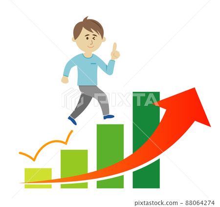 Illustration image of a child stepping up - Stock Illustration ...