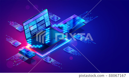 Web design isometric concept. Website...-插圖素材 [88067167] - PIXTA圖庫
