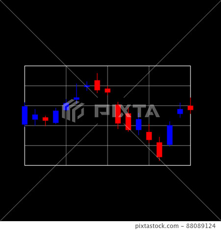 Stock price (FX) chart illustration (black... - Stock Illustration ...