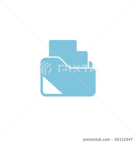 Folder icon flat design template vector - Stock Illustration [88132847 ...