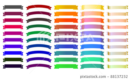 Simple ribbon frame - Stock Illustration [88137232] - PIXTA