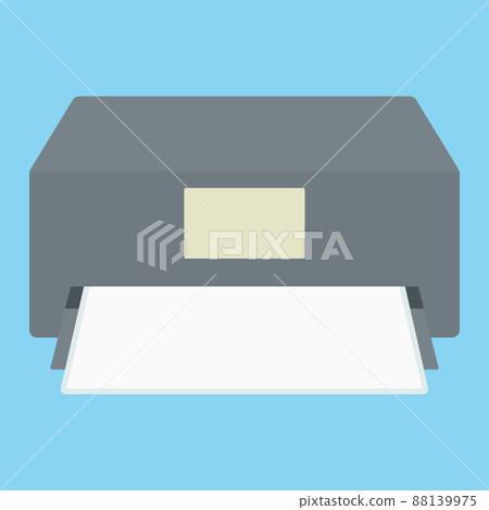 Simple and cute printer illustration - Stock Illustration [88139975 ...