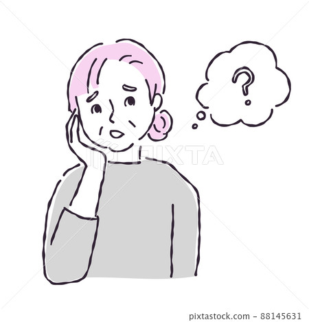 senior, forgetfulness, memory loss - Stock Illustration [88145631] - PIXTA