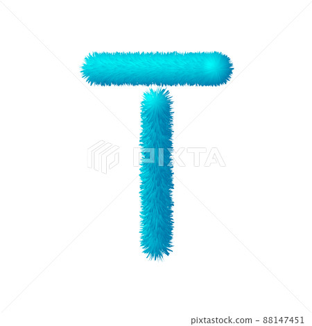Vector soft fluffy alphabet - Stock Illustration [88147451] - PIXTA
