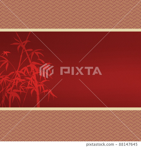 Bamboo Japanese style frame - Stock Illustration [88147645] - PIXTA
