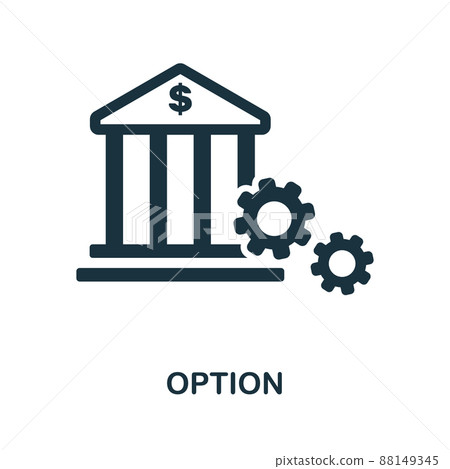 Option icon. Monochrome simple Option icon for... - Stock Illustration ...