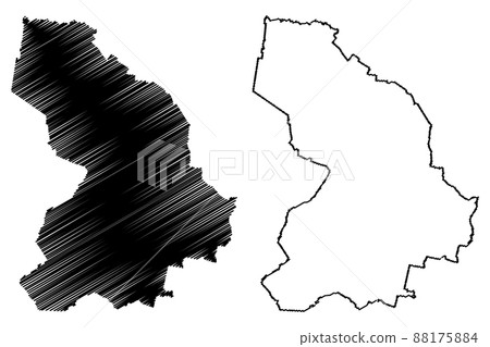 Cloppenburg district (Federal Republic of... - Stock Illustration ...