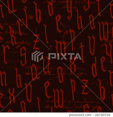Pattern seamless Gothic style alphabet... - Stock Illustration ...