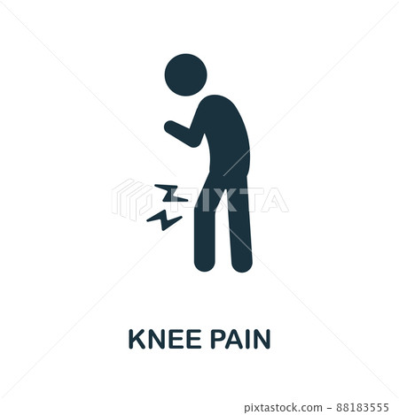 Knee Pain flat icon. Colored element sign from...-插圖素材 [88183555] - PIXTA圖庫