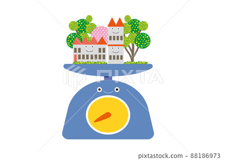 Beautiful cityscape and enjoyable living.... - Stock Illustration ...
