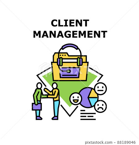 Client Management Vector Concept Illustration - Stock Illustration ...