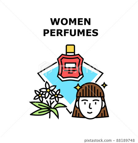 Women Perfumes Vector Concept Color Illustration-插圖素材 [88189748] - PIXTA圖庫