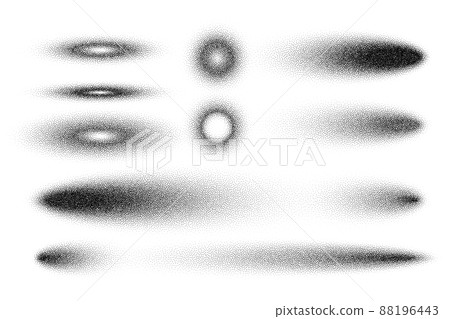 Stipple shadows set, dotted design elements.... - Stock Illustration ...
