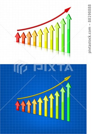 Diagram graphic up vector illustration isolated... - Stock Illustration ...