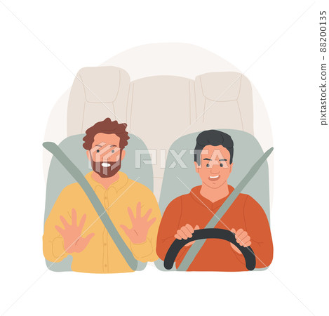 Bad driving isolated cartoon vector...-插圖素材 [88200135] - PIXTA圖庫