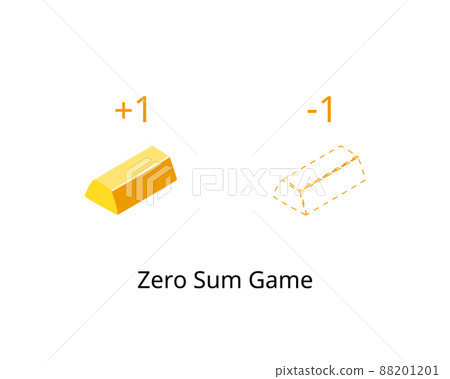 Zero sum game is a situation in game theory... - Stock Illustration ...
