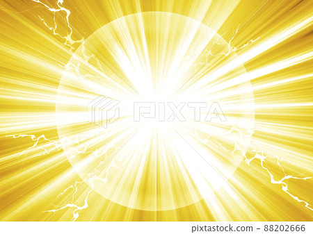 Lightning light radiation yellow background... - Stock Illustration ...