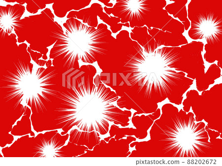 Lightning lightning stone fire red background... - Stock Illustration ...
