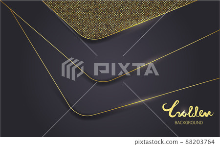 Background texture Luxury golden golden folding... - Stock Illustration ...
