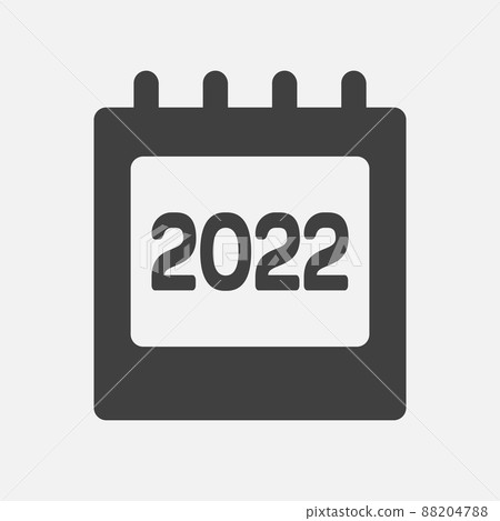 Vector icon calendar year 2022, icon of the year - Stock Illustration ...