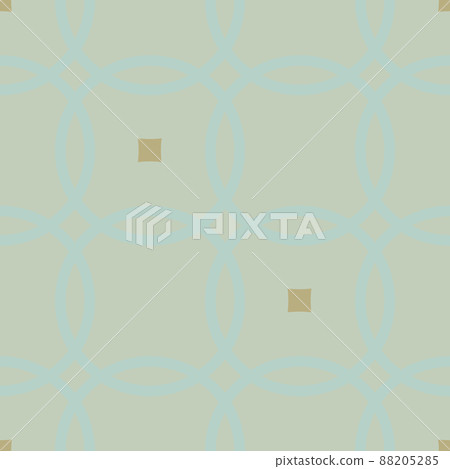 Seamless pattern green with continuous circles - Stock Illustration ...