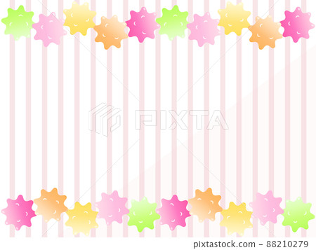 Konpeito background horizontal position pink - Stock Illustration ...
