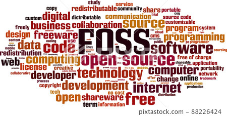 FOSS word cloud - Stock Illustration [88226424] - PIXTA
