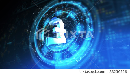 Image of processing circle with rotating pound... - Stock Illustration ...