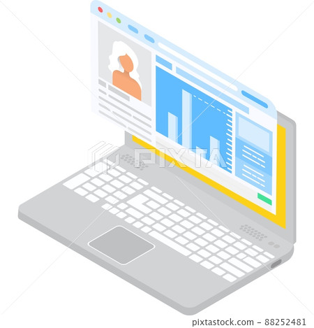 Health diagnosis service icon 3d vector computer - Stock Illustration ...