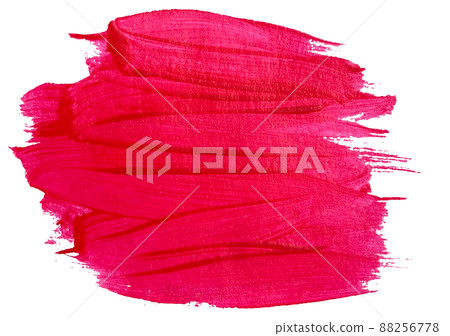 Red Brush Stroke cut out - Stock Illustration [88256778] - PIXTA