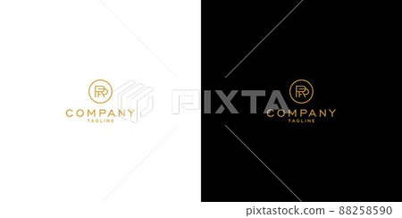 Unique and modern initial letter RP logo design - Stock Illustration ...