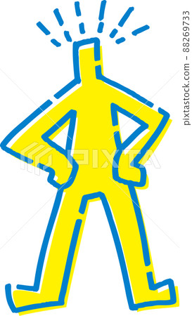Confident stickman - Stock Illustration [88269733] - PIXTA