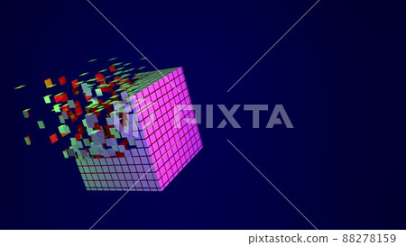 3d cube abstract background. Technology... - Stock Illustration ...