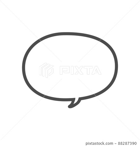 Simple oval balloon vector illustration - Stock Illustration [88287390 ...