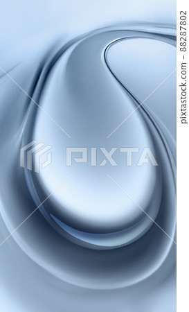 Abstract drop of liquid metal - Stock Illustration [88287802] - PIXTA