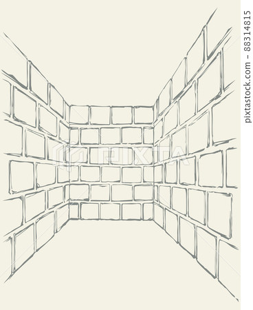 Vector drawing of dead end wall-插圖素材 [88314815] - PIXTA圖庫