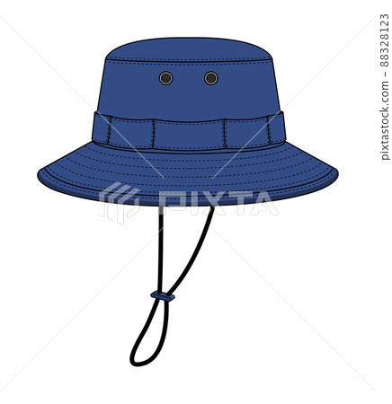 Adventure hat safari hat template illustration - Stock Illustration ...