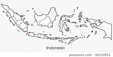 Doodle freehand drawing map of Indonesia. - Stock Illustration ...