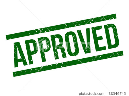 Approved Grunge Rubber Stamp, Vector Illustration-插圖素材 [88346743] - PIXTA圖庫