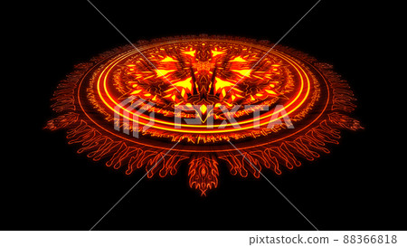 Red magic circle - Stock Illustration [88366818] - PIXTA