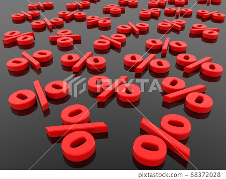 Red percent signs on black - Stock Illustration [88372028] - PIXTA
