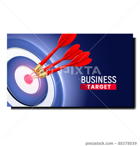 Business Target Success Achievement Banner Vector - Stock Illustration ...