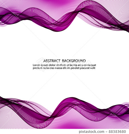 Abstract transparent magenta wave background... - Stock Illustration ...