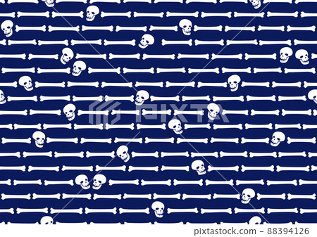 Skeleton horizontal stripe pattern dark blue - Stock Illustration ...