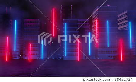 Red Dark Cyber City