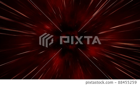 Light Streaks in the Red Mist Night Sky Background - Stock Illustration ...