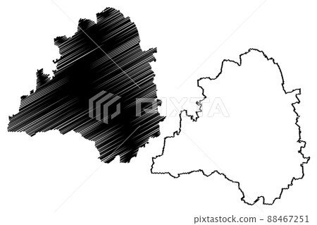 Peine district (Federal Republic of Germany,... - Stock Illustration ...