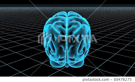 3D Animated Seamless Loop Of A Human Brain - Stock Illustration ...