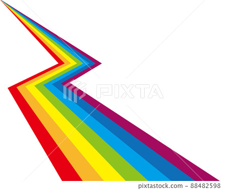 Rainbow (thunder wind) - Stock Illustration [88482598] - PIXTA